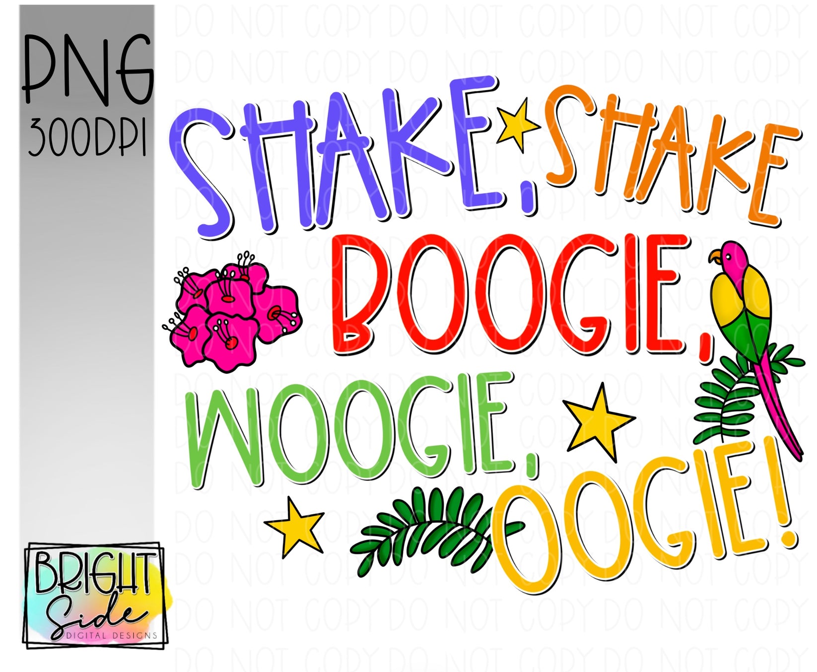 Shake Shake -Animal Boogie – Bright Side Digital Designs